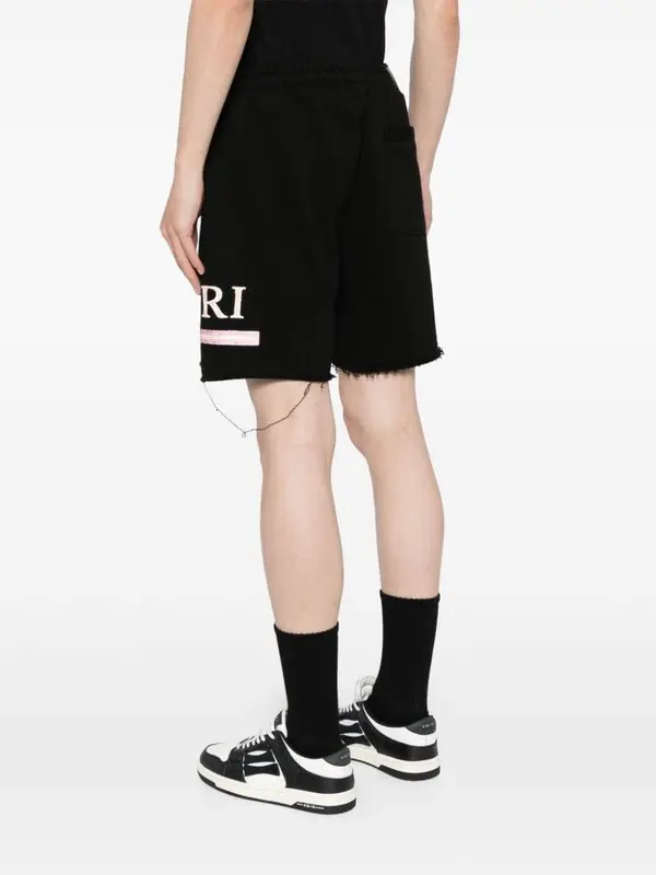 Amiri Logo-embroidered Cotton Shorts