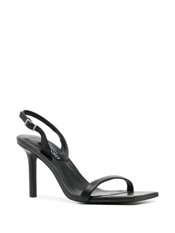 Senso 40mm Helena Leather Sandals - Black