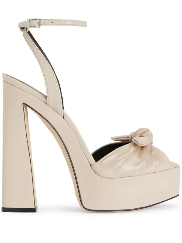 GIUSEPPE ZANOTTI Gabriiela Leather Platform Sandals