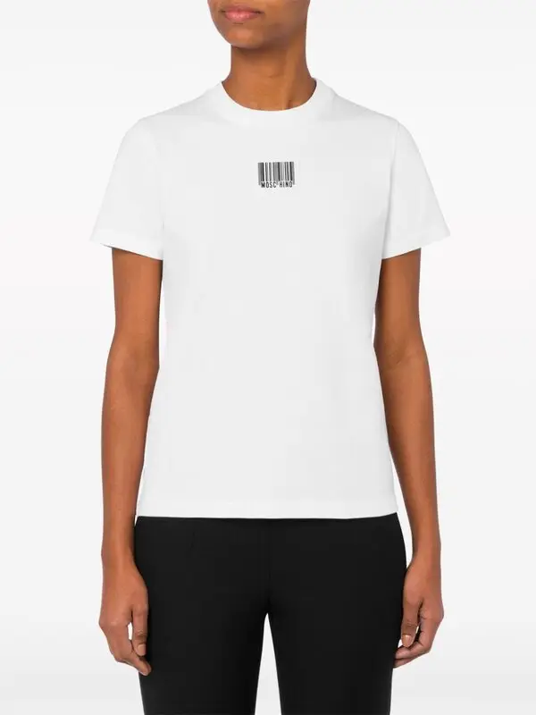 Moschino Barcode-print Cotton T-shirt