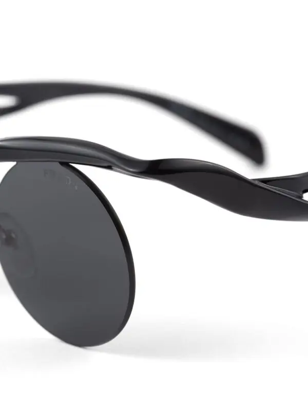 Prada Runway Round-frame Sunglasses - Black