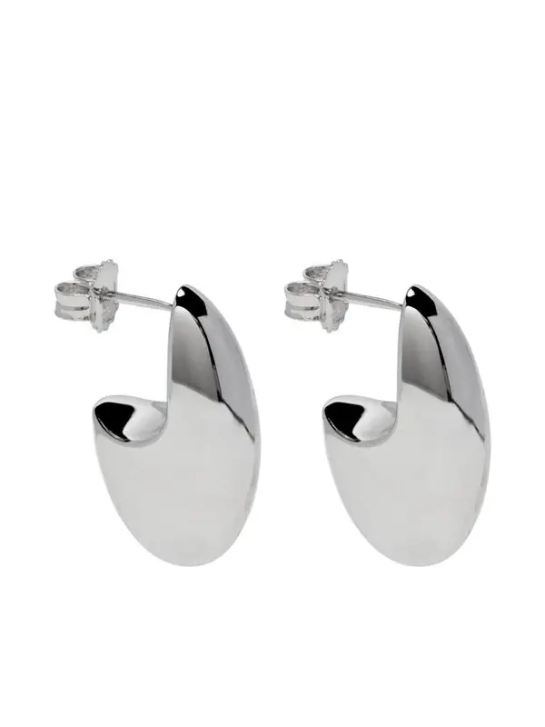OTIUMBERG Pebble Polished-finish Earrings - Silver