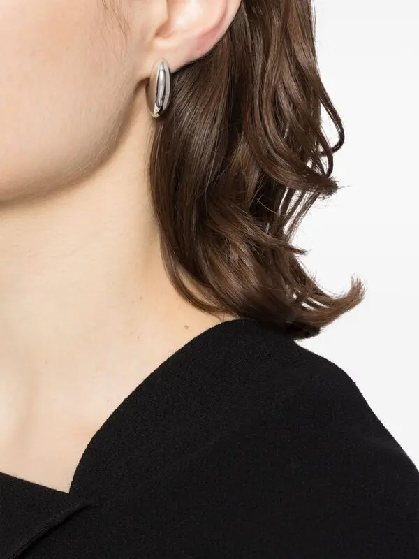 OTIUMBERG Pebble Polished-finish Earrings - Silver