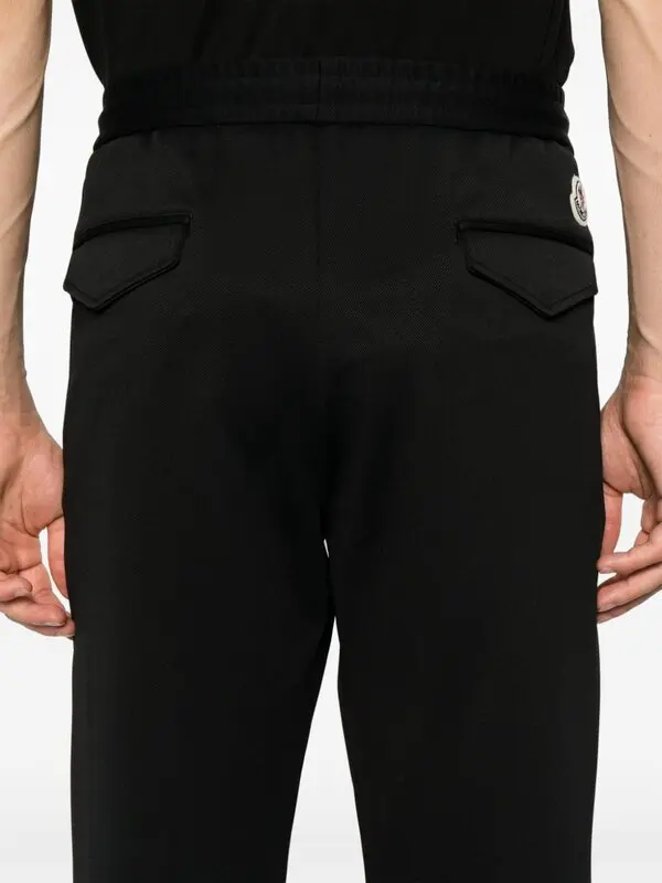 Moncler Logo-patch Drawstring Tapered Trousers
