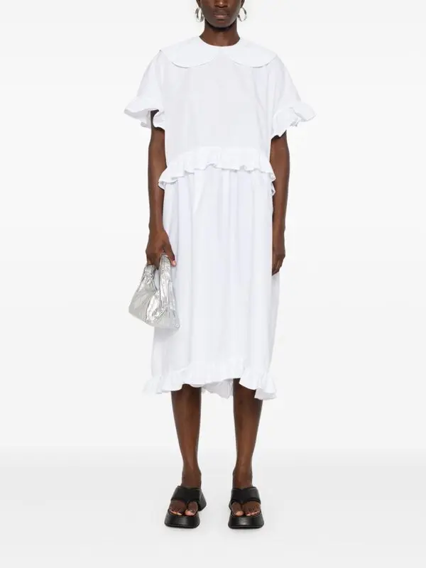 IOANA CIOLACU Dahlia Ruffled Dress - White