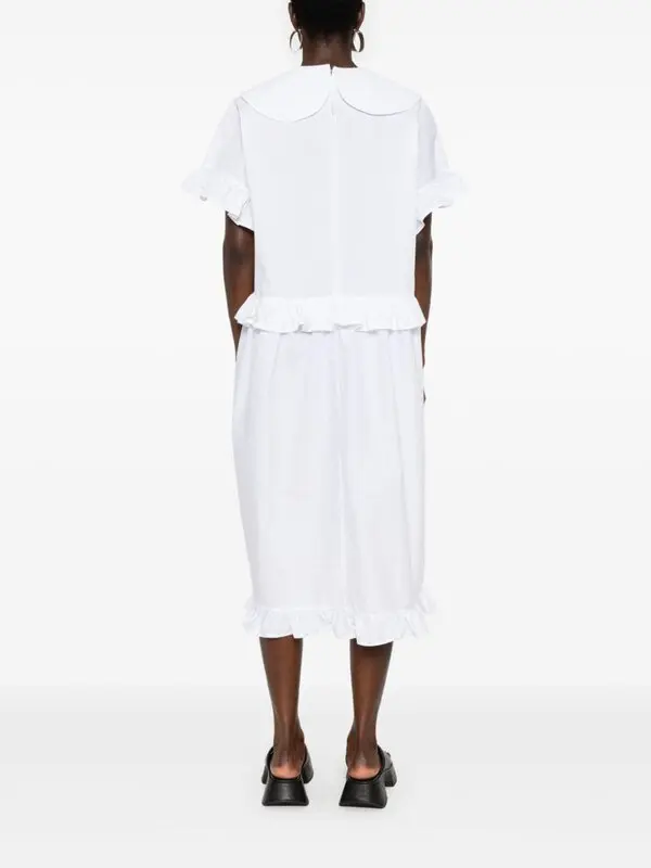 IOANA CIOLACU Dahlia Ruffled Dress - White