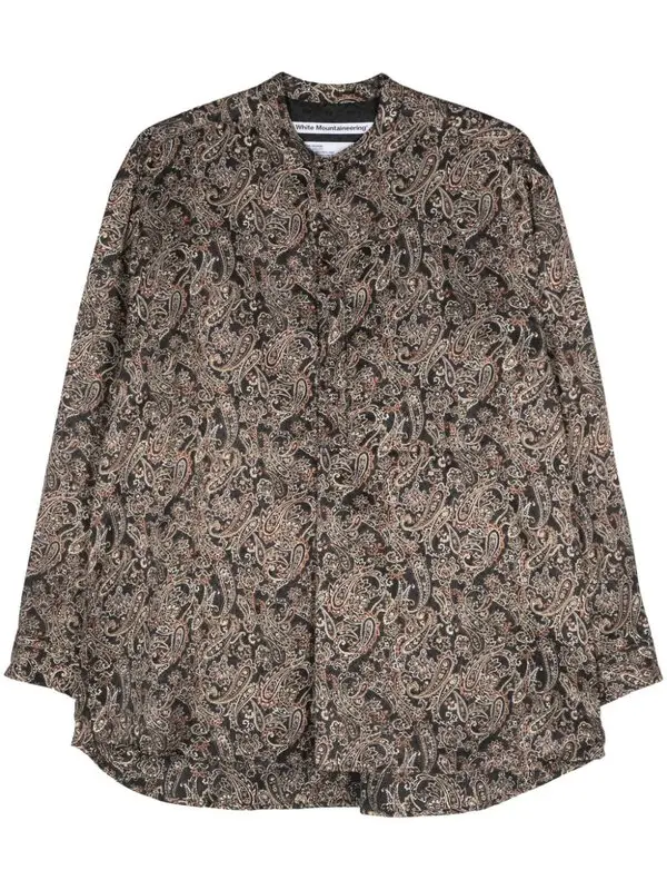 WHITE MOUNTAINEERING Paisley-print Satin Shirt
