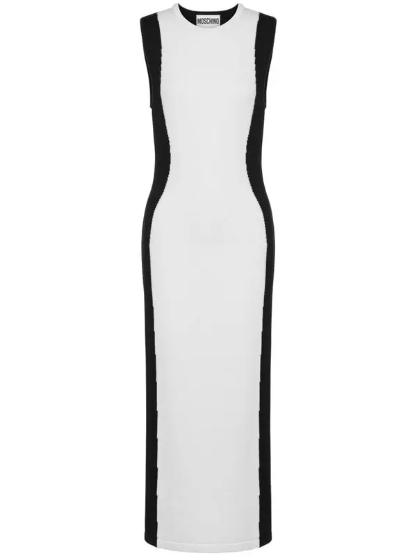 Moschino Two-tone Virgin Wool Dress