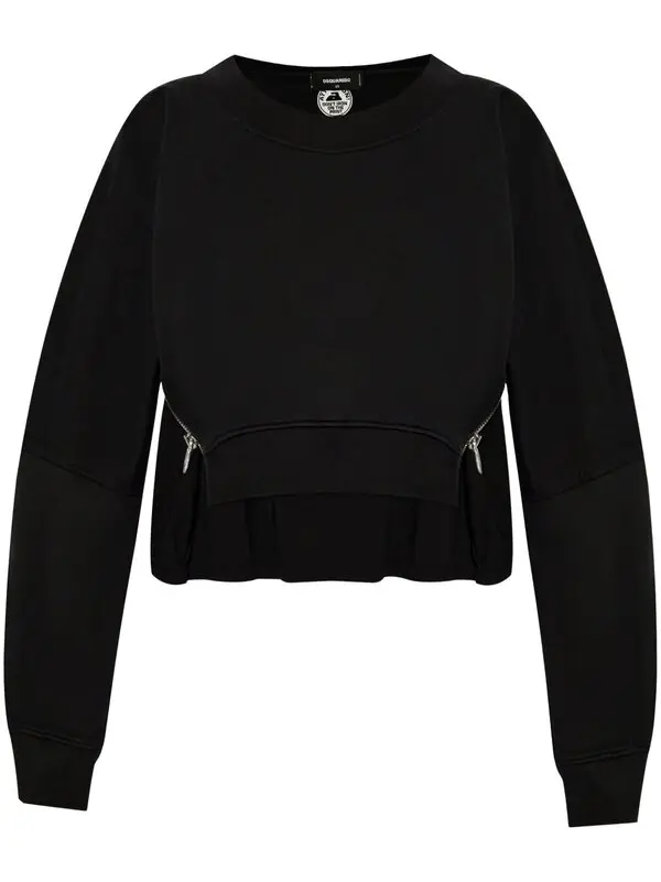 Dsquared2 Zip-detail Cotton Sweatshirt
