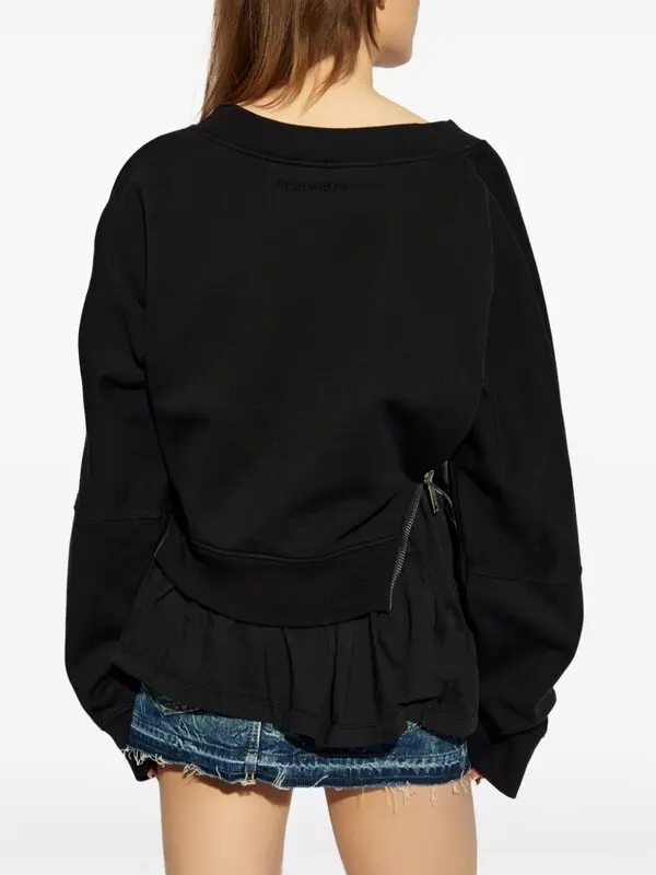 Dsquared2 Zip-detail Cotton Sweatshirt