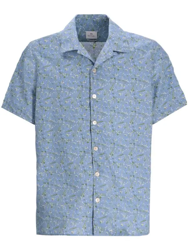 Paul Smith Floral Print Cotton Shirt