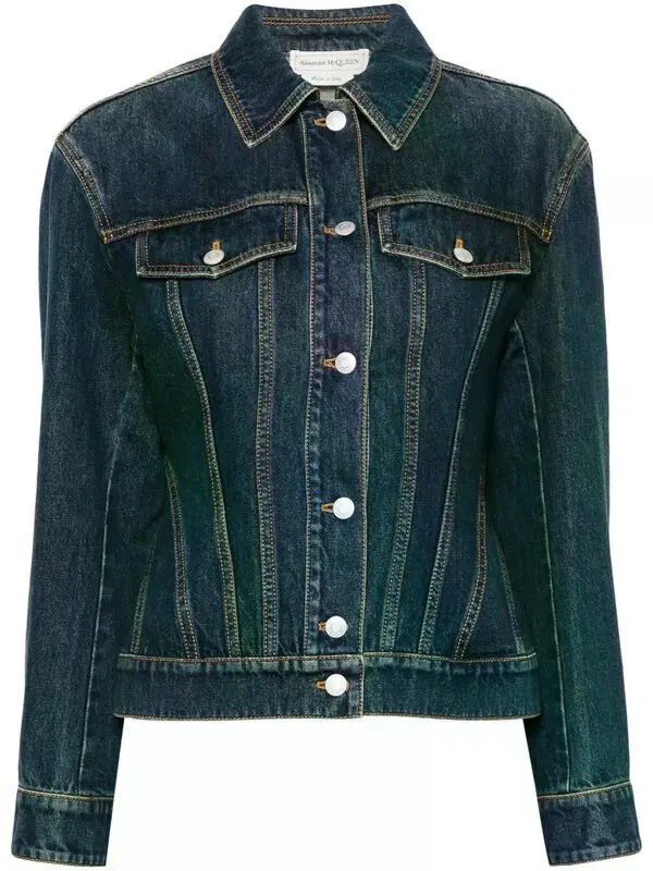 Alexander McQueen Denim Jacket - Blue