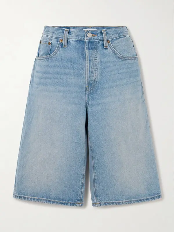 RE/DONE Skater Organic Denim Shorts