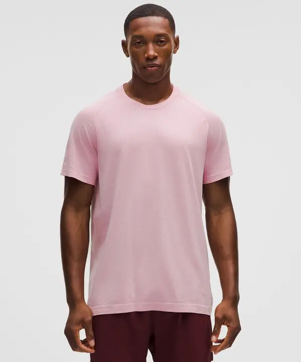 Lululemon Metal Vent Tech Short-sleeve Shirt - Candy Cloud/vapor