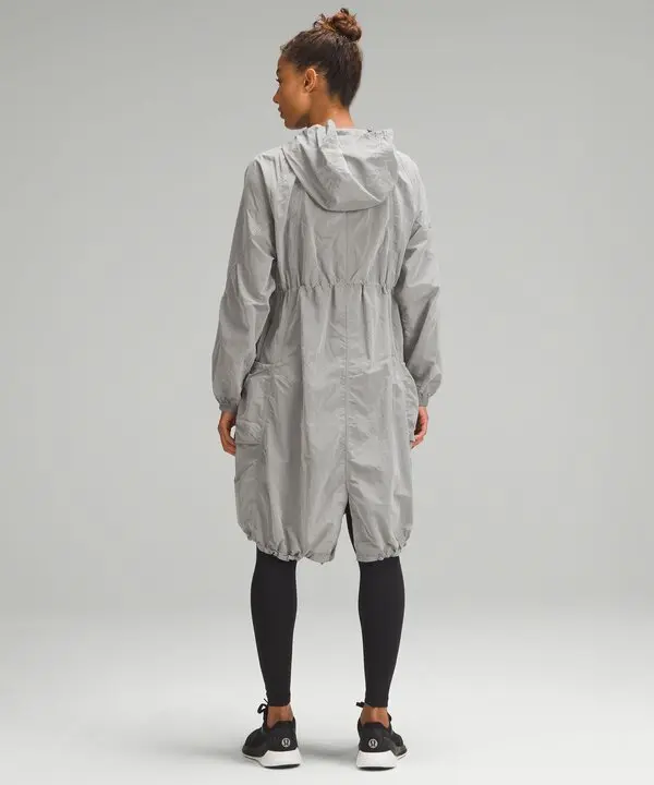 Lululemon Lightweight Woven Long Jacket - Silverstone