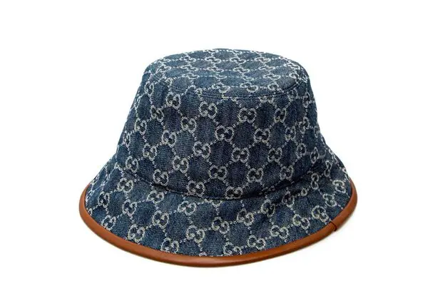 Gucci Gg Monogram Denim Bucket Hat - Blue/brown