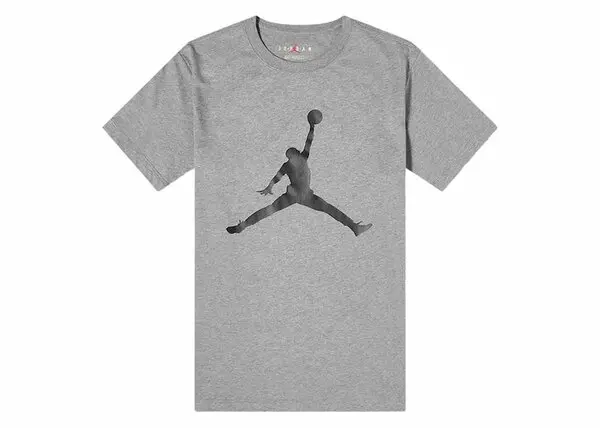JORDAN Jumpman Logo Short Sleeve T-shirt - Gray