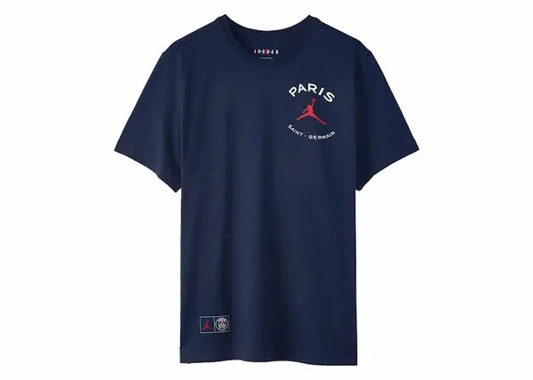 JORDAN Paris Saintgermain Logo T-shirt - Blue