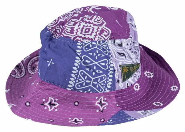 Kapital Bandana Patchwork Bucket Hat - Purple