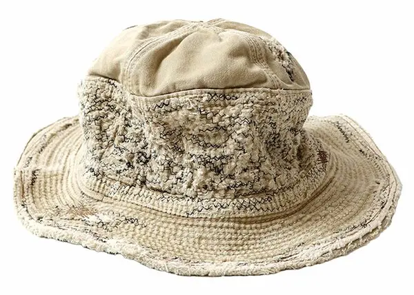 Kapital Chino Crash Remake Hat - Beige