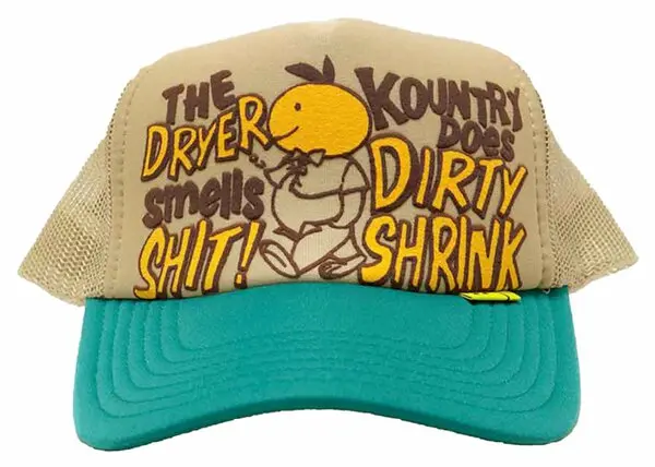 Kapital Kountry Dirty Shrink Trucker Cap - Beige/turquoise