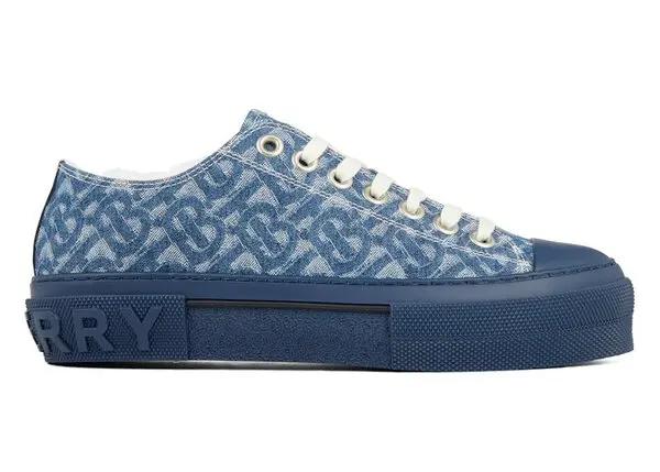 Burberry Monogram Denim Low Top Sneakers
