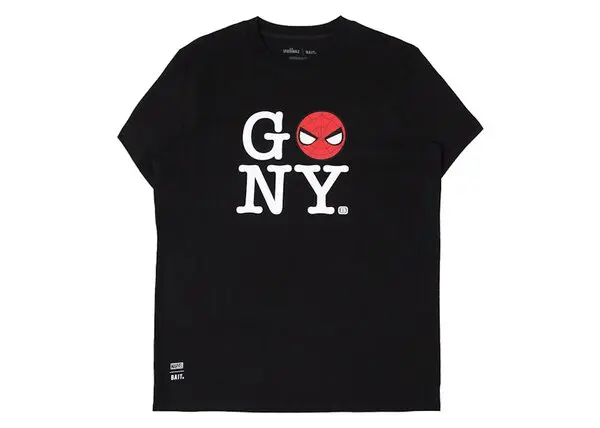 BAIT X Marvel Spiderman 2 Go Ny Tee Shirt - Black