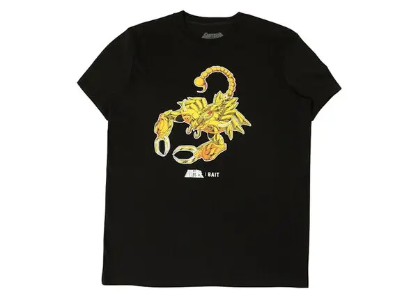 BAIT X Saint Seiya Scorpio Gold Tee Shirt - Black