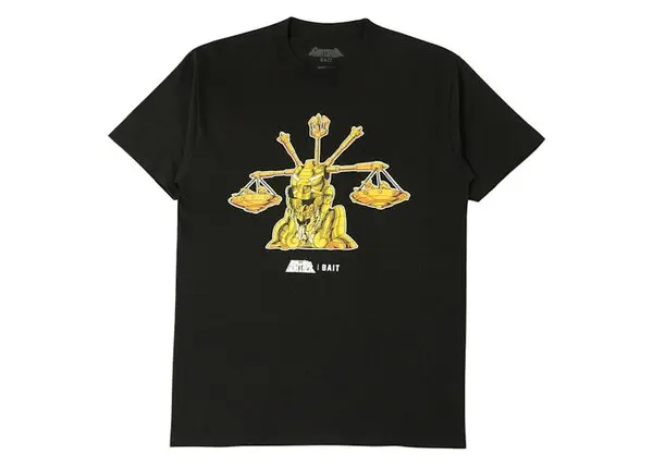 BAIT X Saint Seiya Libra Gold Tee Shirt - Black