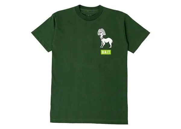 BAIT X Punk Drunkers Alien Tee Shirt - Green