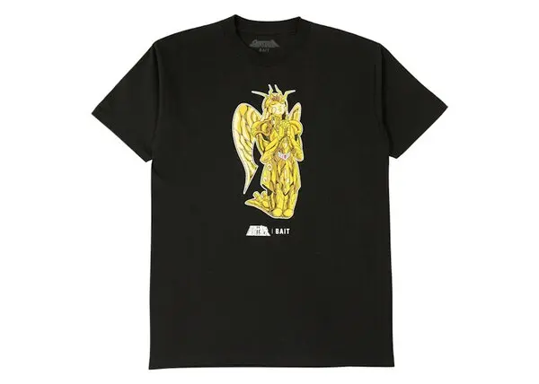 BAIT X Saint Seiya Virgo Gold Tee Shirt - Black