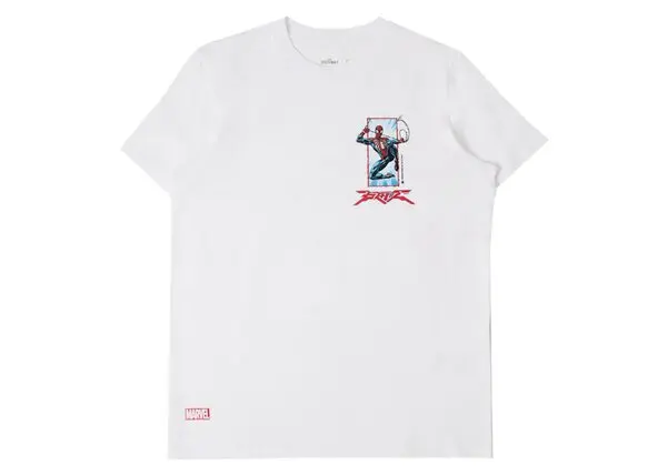 BAIT X Marvel Spiderman 2 Swinging Tee Shirt - White