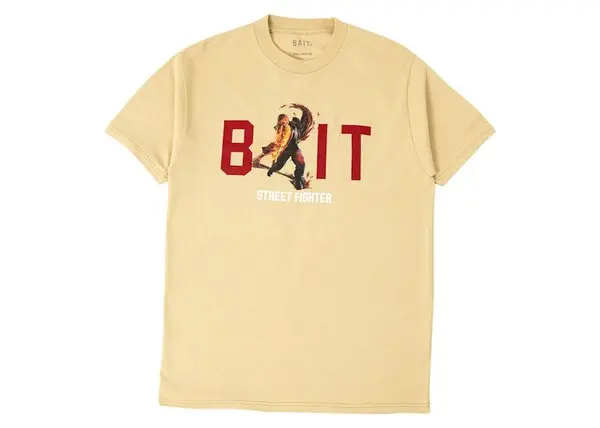 BAIT X Street Fighter 6 Ken Tee Shirt - Khaki