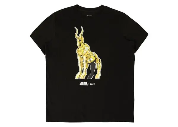 BAIT X Saint Seiya Capricorn Gold Tee Shirt - Black