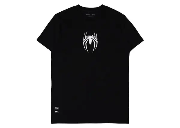 BAIT X Marvel Spiderman 2 Peter Parker Tee Shirt - Black