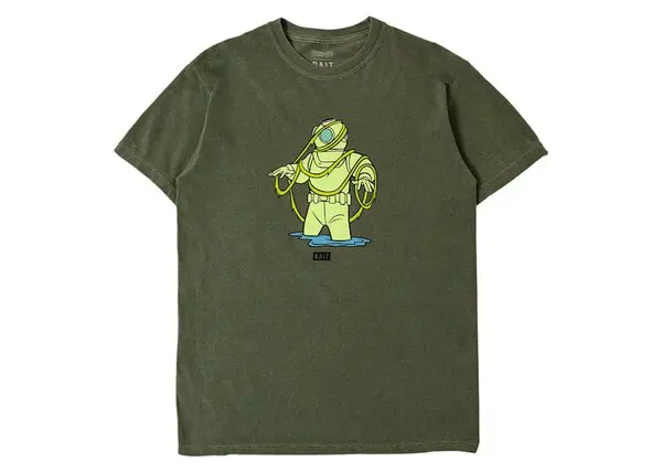 BAIT X Scooby Doo Swamp Monster Glow In The Dark Tee Shirt - Green