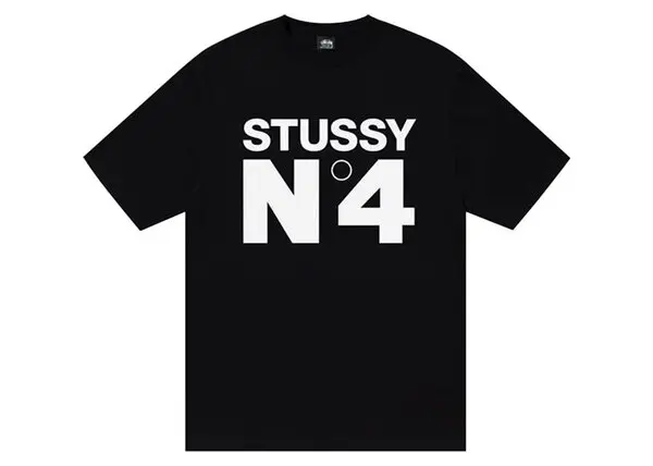 StÜssy No.4 Tee Shirt - Black