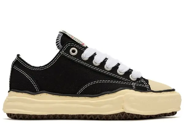 Mihara Yasuhiro Peterson Og Sole Canvas Low Top Sneakers - Black