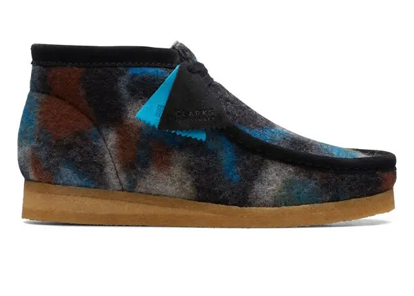 Clarks Originals Wallabee Boot - Black/wool