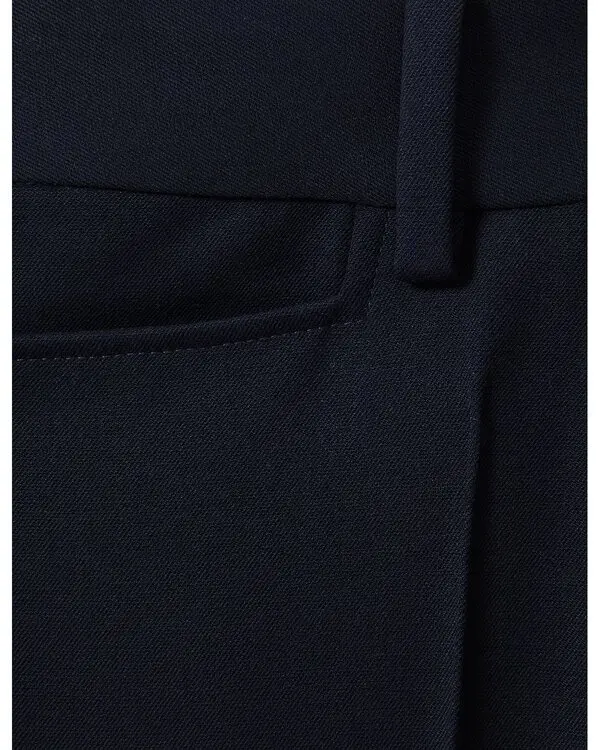 REISS Gabi Flare Leg Trousers - Navy