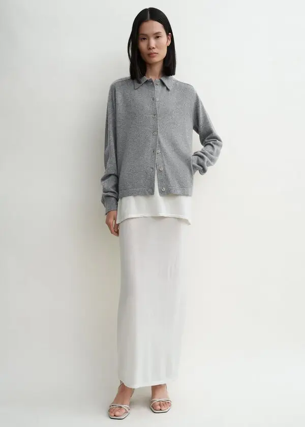 TOTEME Raglan-sleeve Cashmere Cardigan - Grey