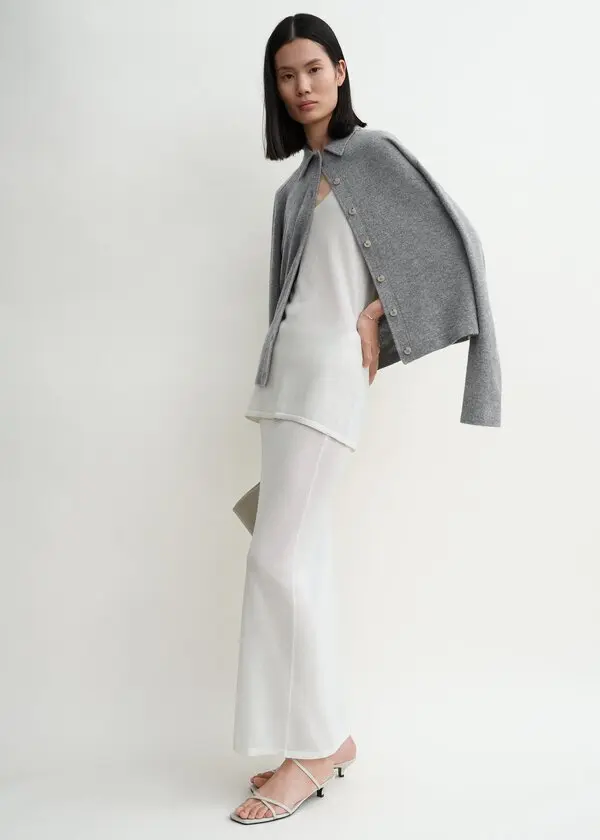 TOTEME Raglan-sleeve Cashmere Cardigan - Grey