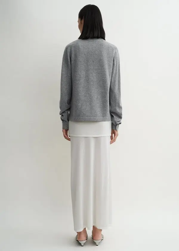 TOTEME Raglan-sleeve Cashmere Cardigan - Grey