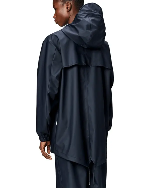 Rains Fishtail Hooded Rain Jacket - Navy