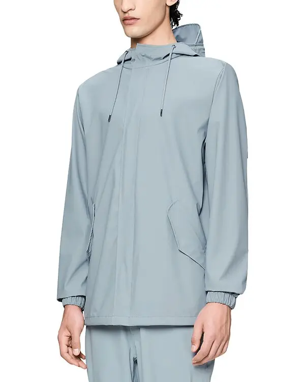 Rains Fishtail Hooded Rain Jacket - Pool