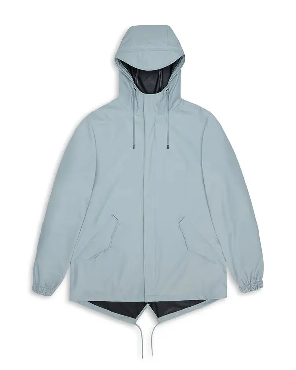 Rains Fishtail Hooded Rain Jacket - Pool