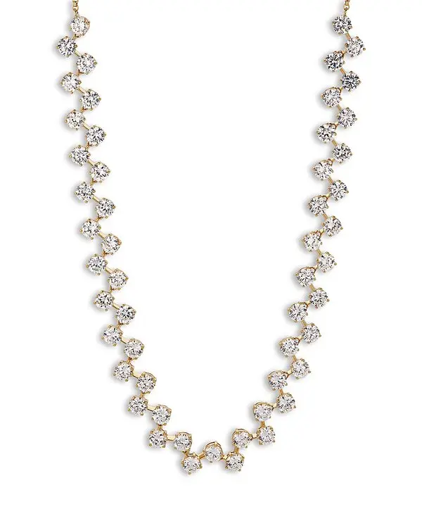 Nadri Halle Cubic Zirconia Choker Necklace - Gold