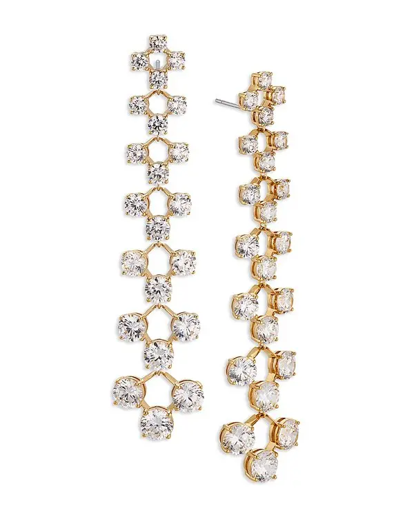 Nadri Halle Cubic Zirconia Drop Earrings - Gold