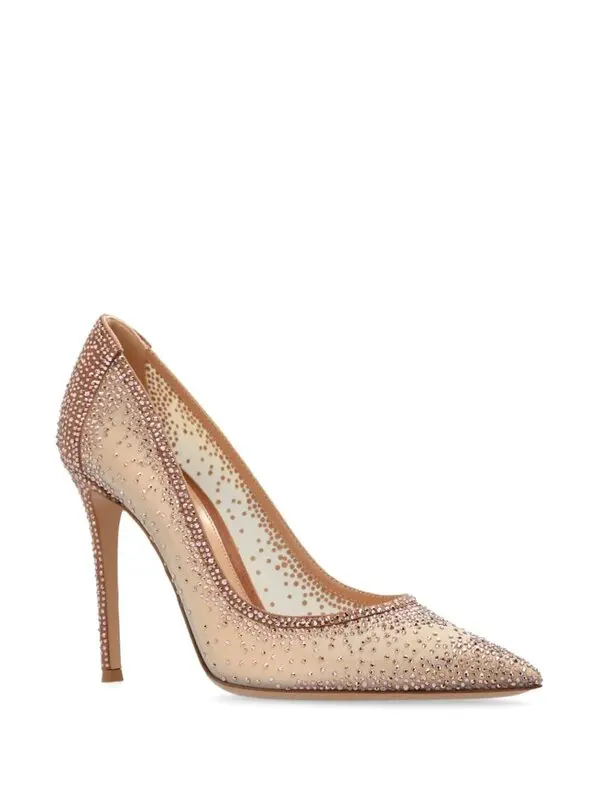 GIANVITO ROSSI Rania 100mm Leather Pumps