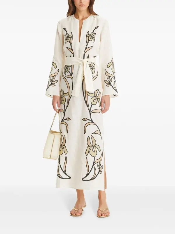 chinese dress ladies Tory Burch Linen Dress Size Small – KMK Luxury Consignment main image 1